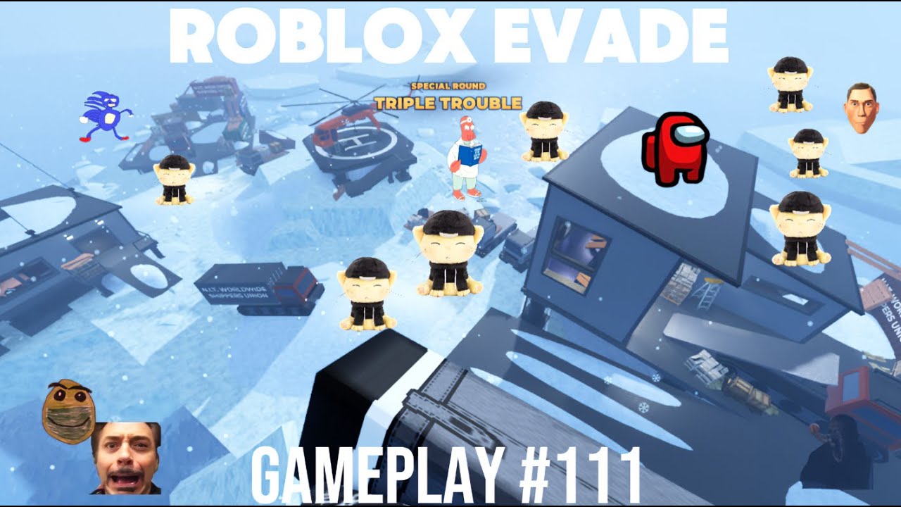 TRIPLE TROUBLE + CAT JARD - ROBLOX EVADE GAMEPLAY #111 - YouTube