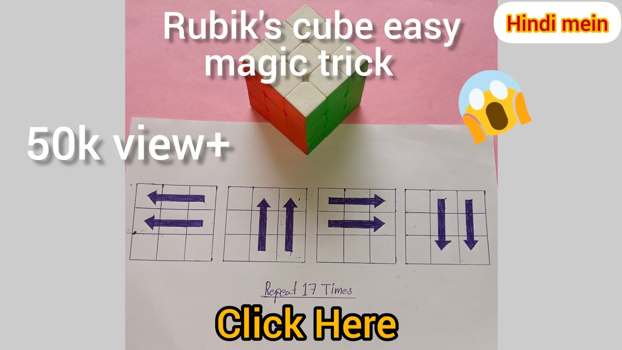 Rubik's cube easy magic trick | magic trick #rubikscube # ...