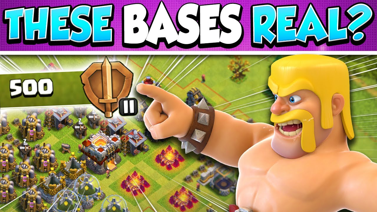 Secret Bases Only Found in Bronze League! Worst Bases in ALL of Clash ...