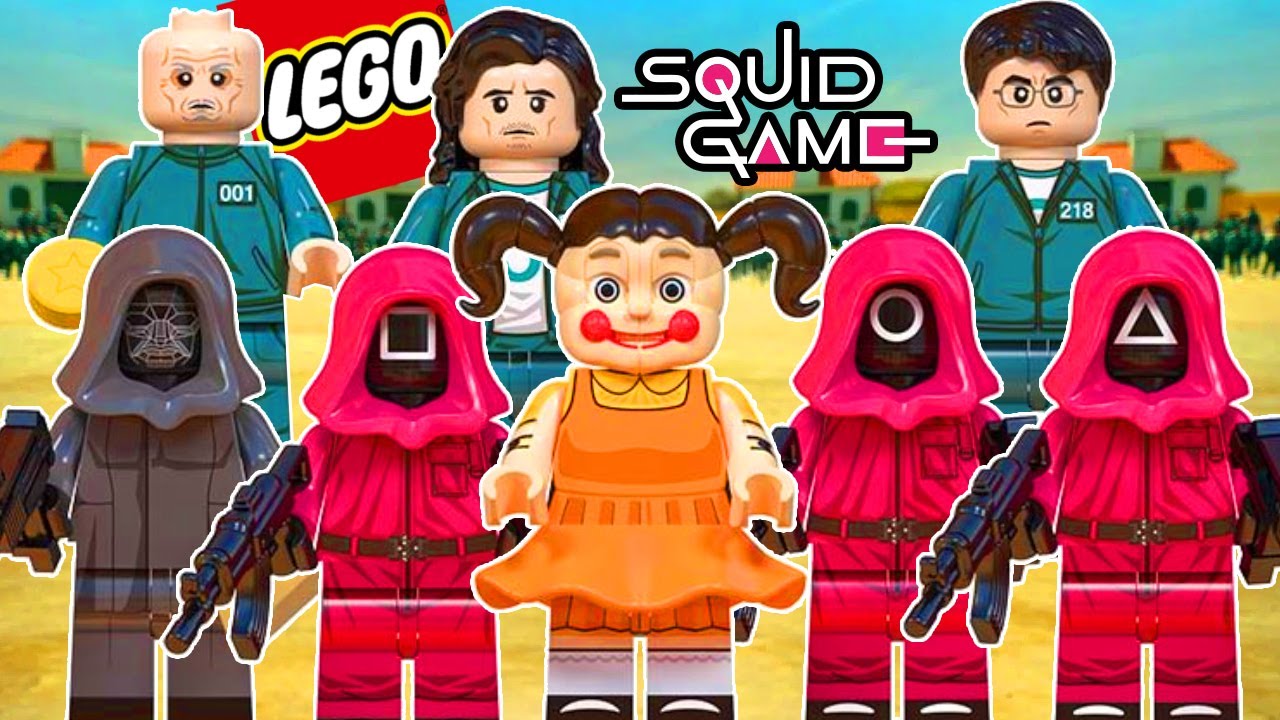 ALL SQUID GAME LEGO brick MINI FIGURES ASSEMBLe BUILDING BLOCK TOYS ...