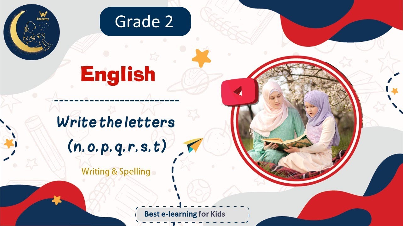Write the letters (n, o, p, q, r, s, t) - Writing & Spelling - Learning ...