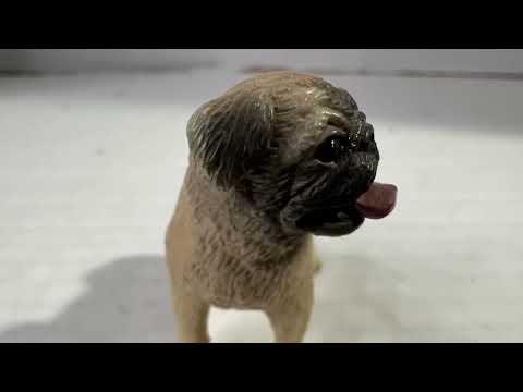 Small plastic Pug Dog Figure - YouTube