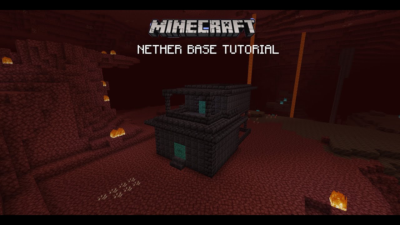 Minecraft 116 Nether Base Timelapse Tutorial World