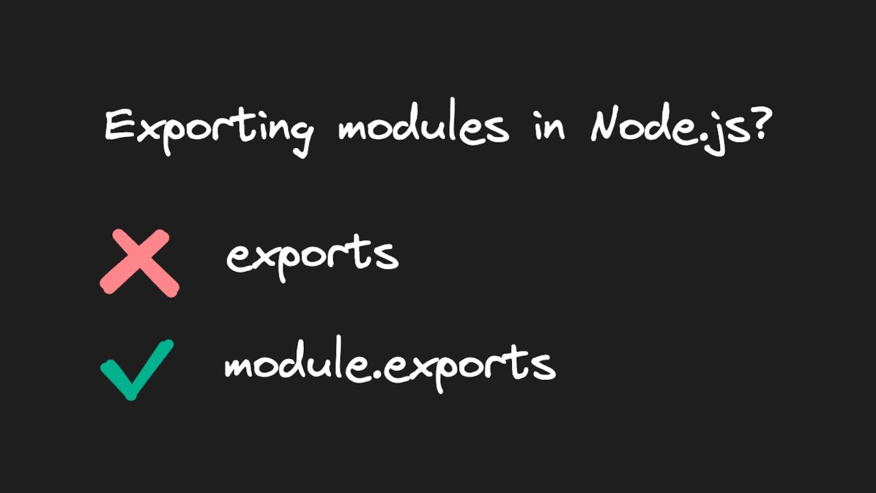 Avoid this mistake when exporting in Node.js - YouTube