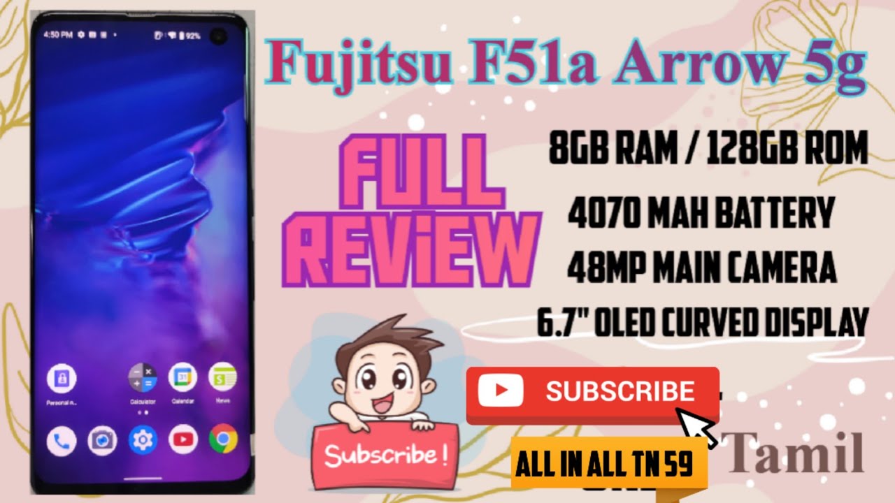 Fujitsu f51a Arrow 5g mobile full Tamil review | #mobilereview | # ...