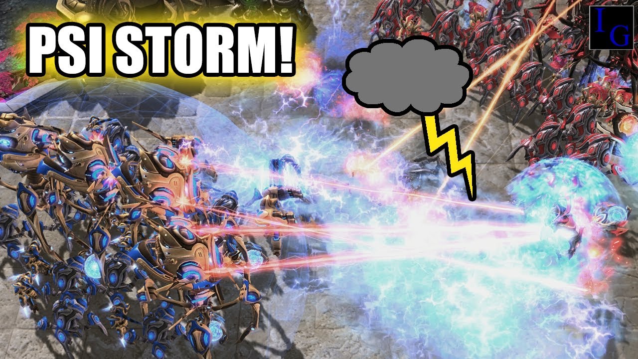 PSI STORM Against Protoss!? | StarCraft 2 SC2 Viewer Game PvP Toss ...