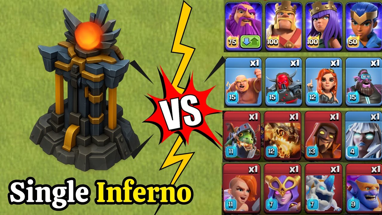 🔥 Max Level Single Inferno Towers Vs Entire TH Army – Who Wins This ...