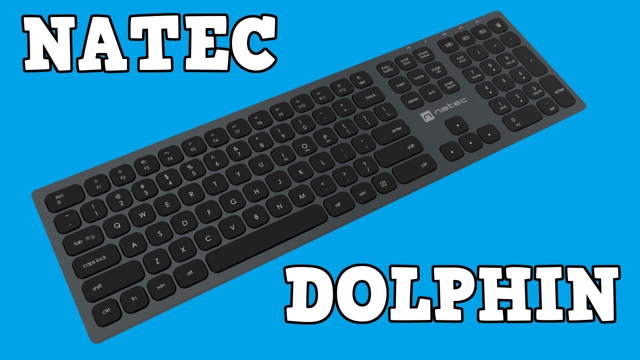 Natec Dolphin - zgrabna, bezprzewodowa klawiatura do domu i biura ...