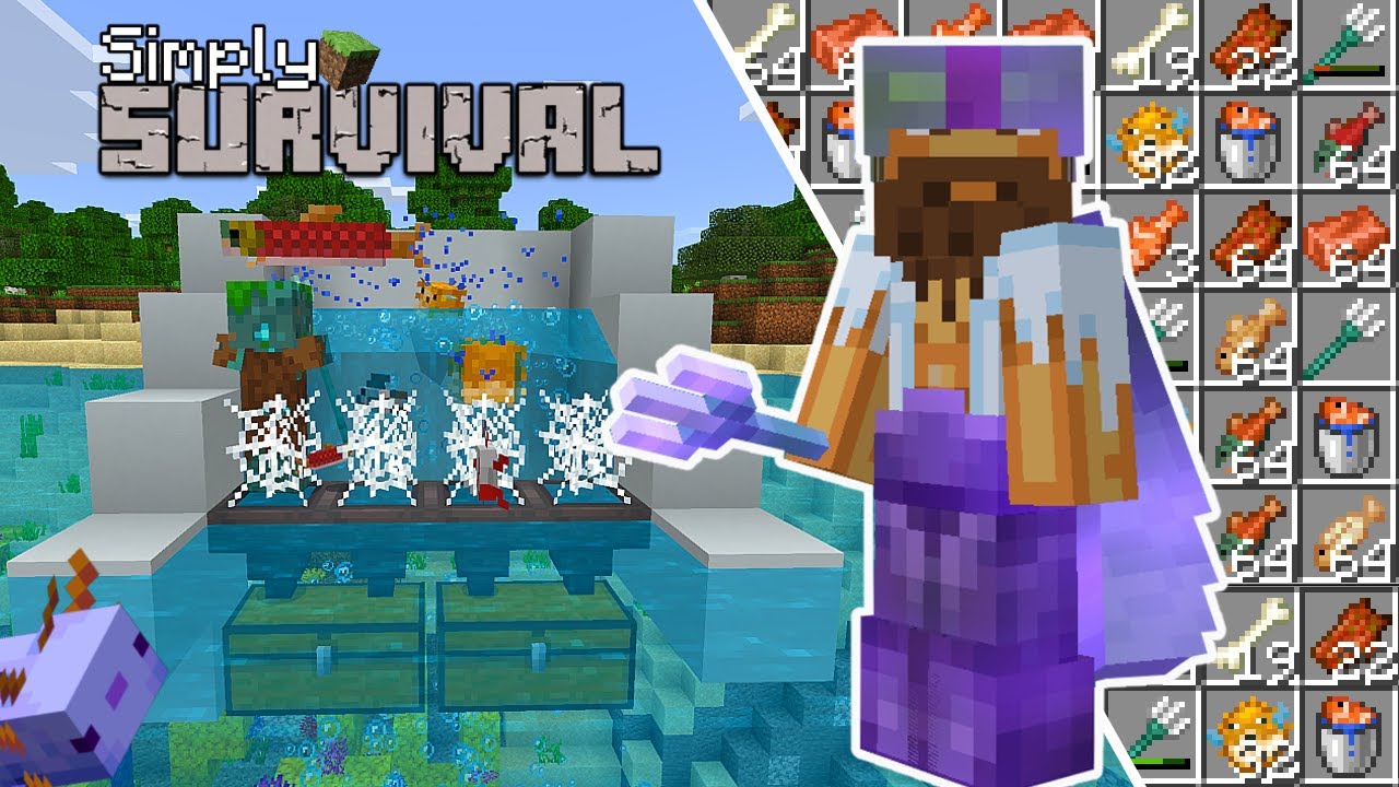 Minecraft Bedrock AFK FISH/Drowned FARM -Tutorial- (VERY SIMPLE) Xbox ...