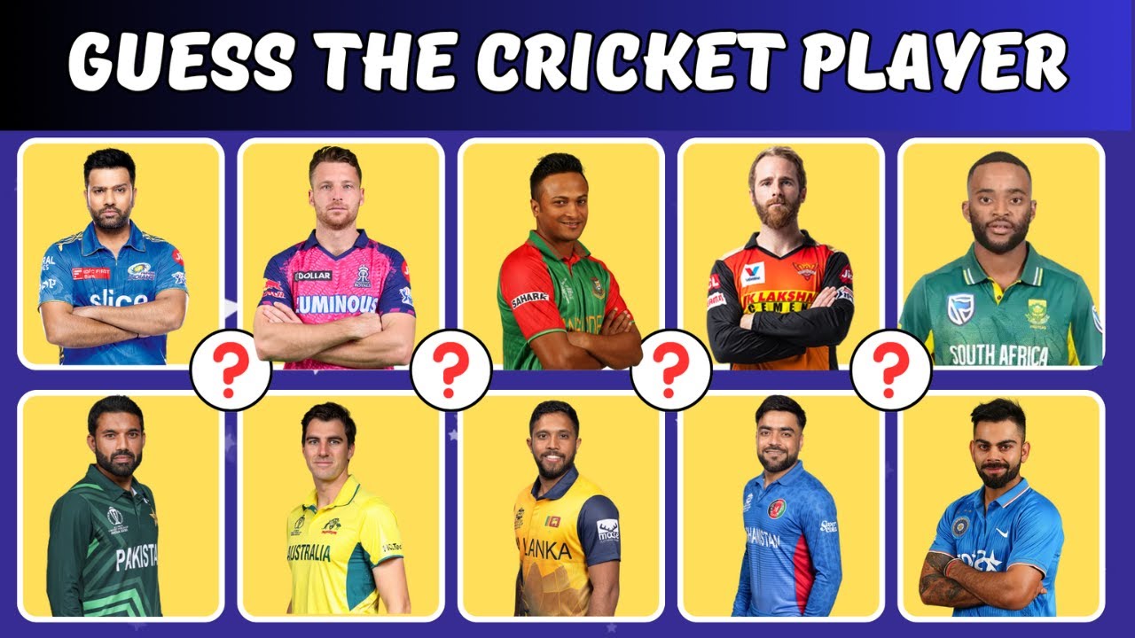 Guess the Cricket Players in 3 Seconds | guess the cricketer quiz - YouTube