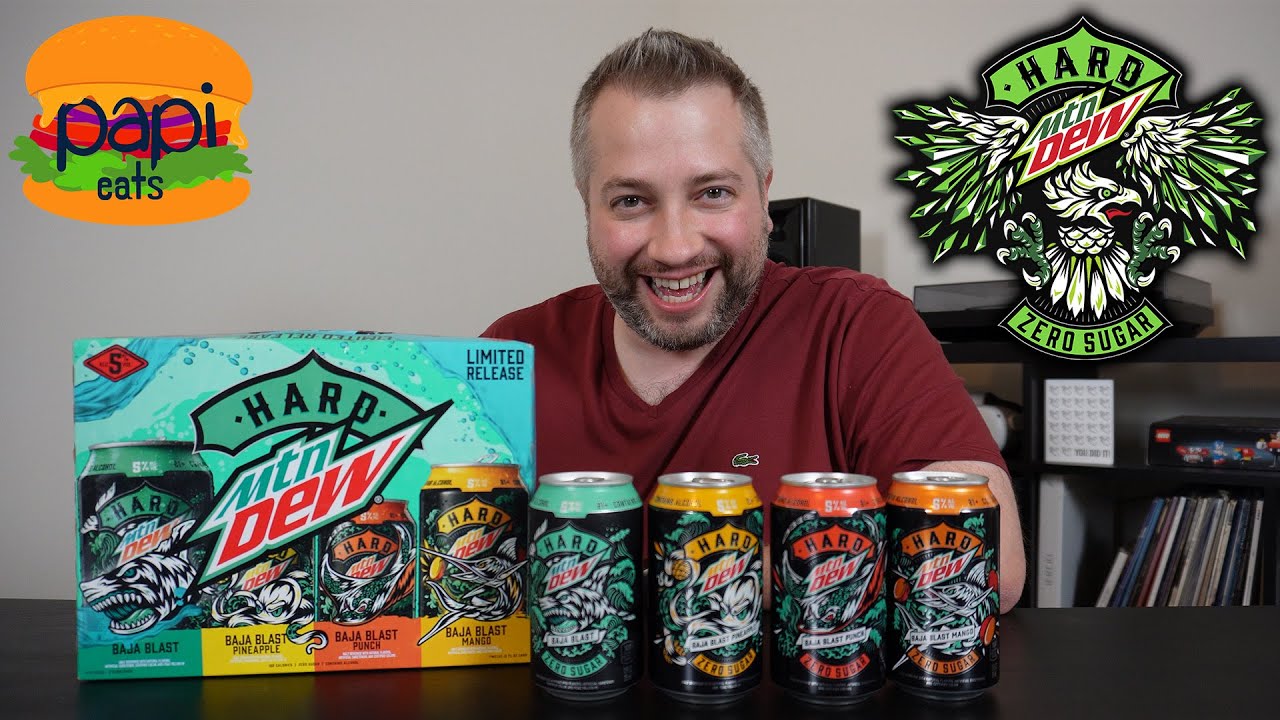 🌊LIMITED EDITION BAJA BLAST🍻 - NEW HARD MTN DEW REVIEW - YouTube