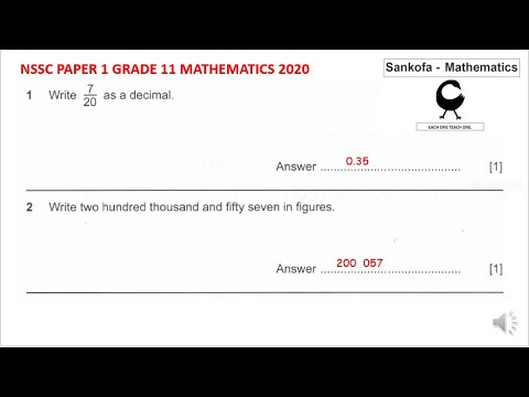Grade 11 Paper 1 of 2020 - YouTube