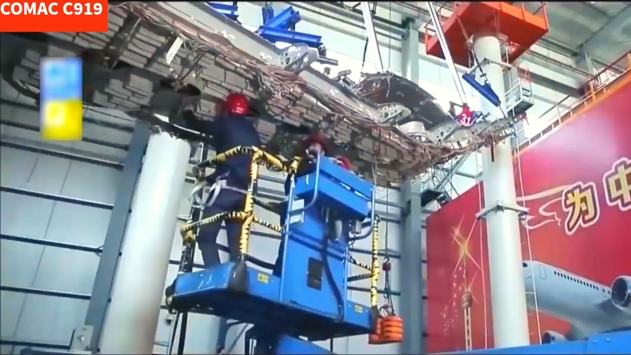 China COMAC C919: Ultimate-Load Wing Flex Test( Breaking at 1️⃣6️⃣3️⃣ ...