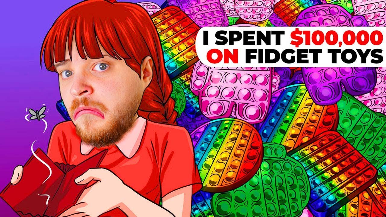 I Spent $100,000 on Fidget Toys (Animated Story) - YouTube