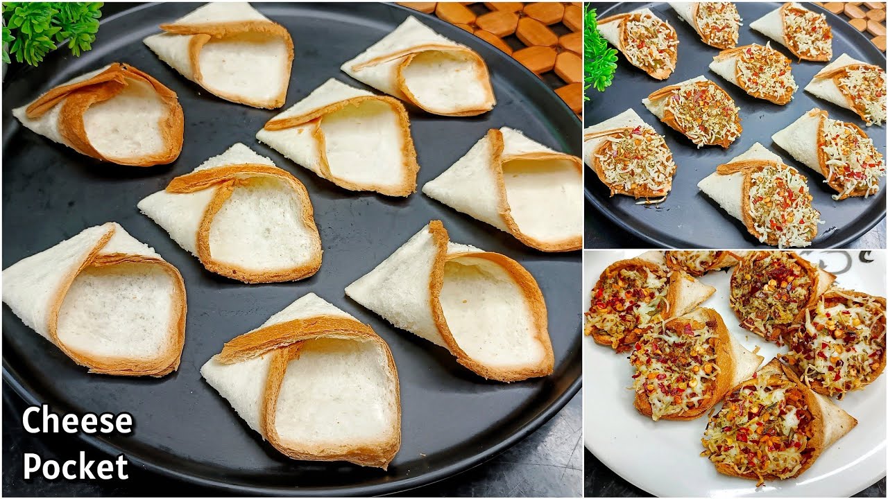 5 Minutes Chicken Pocket Snacks | Bread Snacks Recipes | New Recipe ...