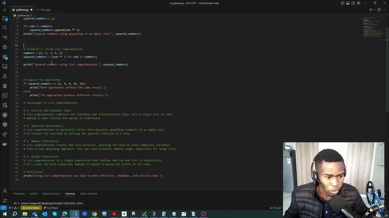 Python Tutorial: Comprehensions - How they work and why you should be using them - YouTube
