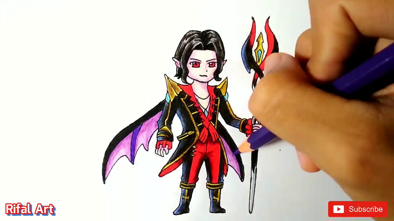 Menggambar Cecilion Mobile Legends Chibi FanArt | Drawing Cecilion ...