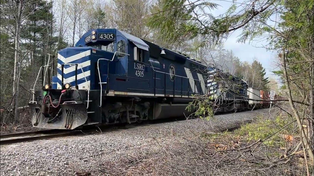 LSRC 4305 and LSRC 4307, Train 326S out of Alpena Mi on May 8th 2023 - YouTube