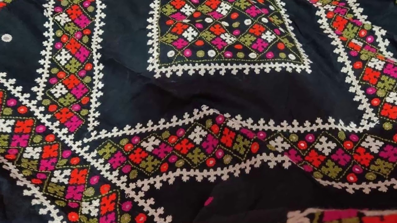 Beautiful Gujrati handiwork Design For Dresses - YouTube