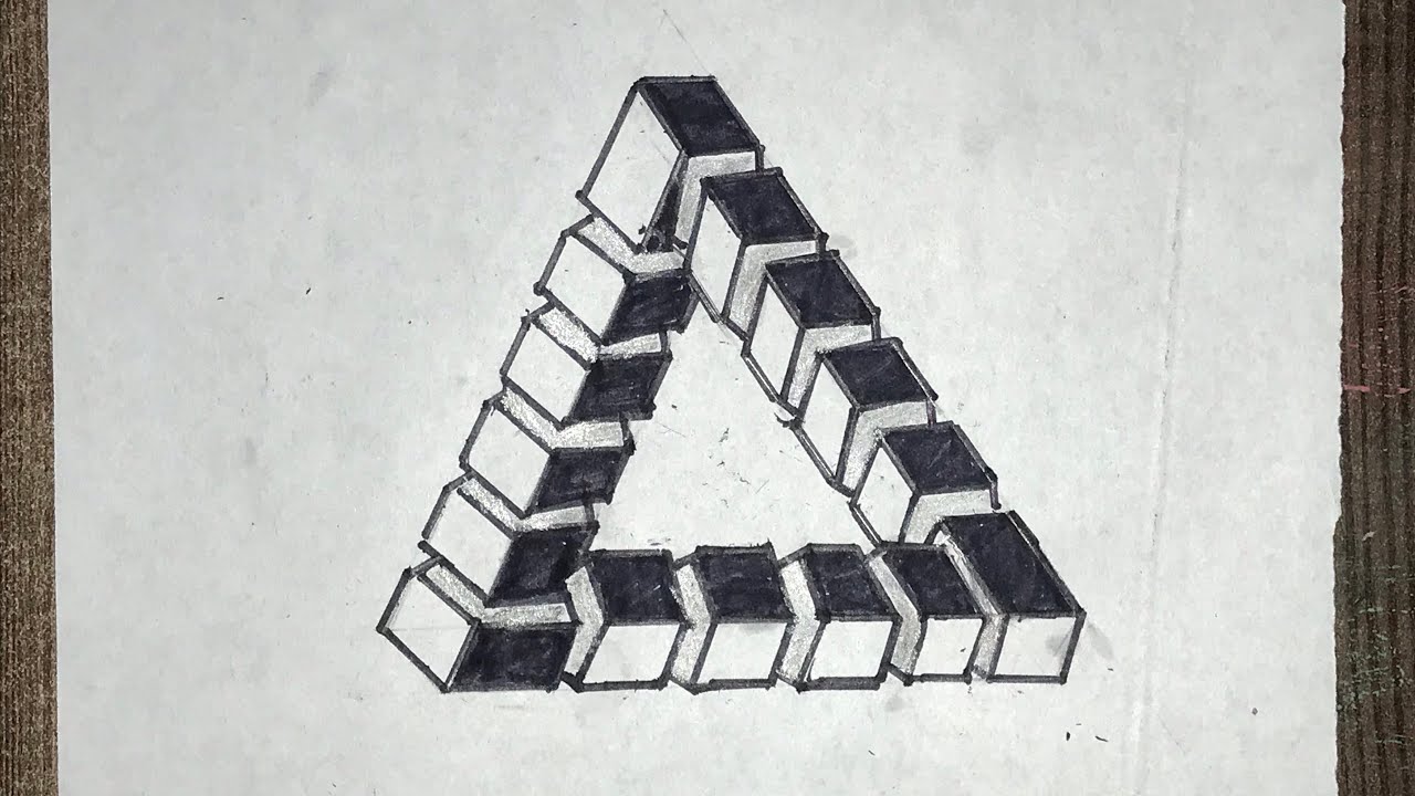 3D Triangle | Art by Banny | - YouTube