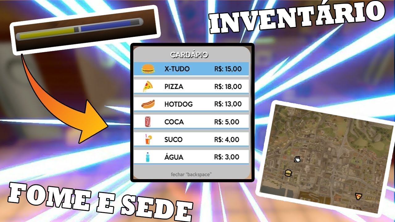 [MTA SA]Mod de Inventário + Fome e Sede para MTA(DOWNLOAD) - YouTube
