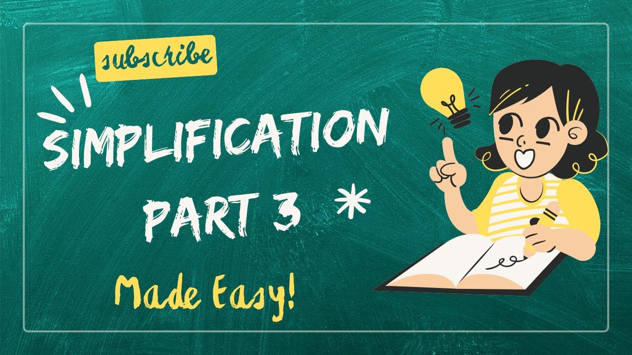 Simplification का सबसे आसान तरीका Part 3 | Kids Maths | बच्चों के लिए आसान Maths | Study Point ...