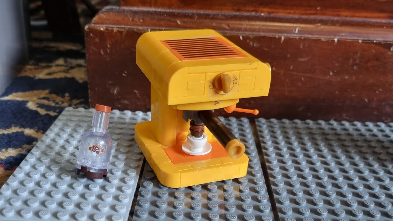 Building a lego coffee machine - YouTube