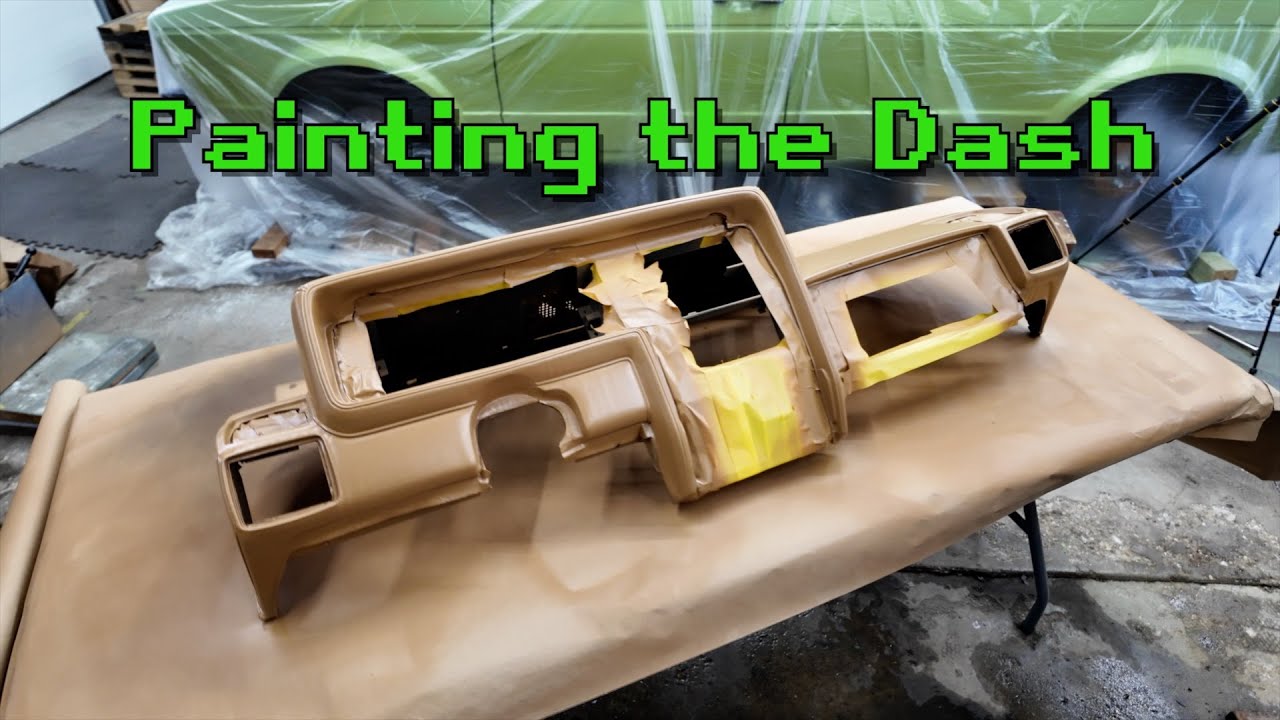 VW mk1 painting the dash -- Rabbit pickup project part 53 - YouTube