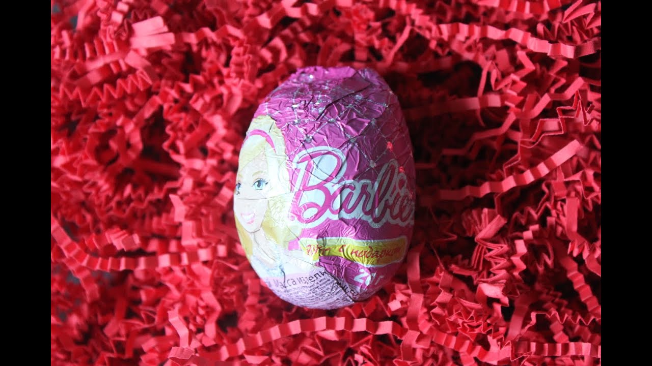 Barbie Chocolate Surprise Egg Opening 芭比出奇蛋玩具开箱 - YouTube
