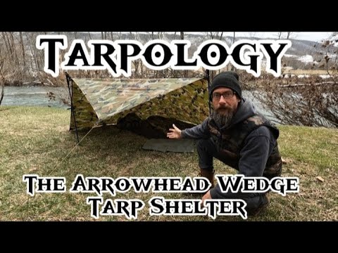 Tarpology- The Arrowhead Wedge Tarp Shelter- with a 10x10ft or 3x3m ...