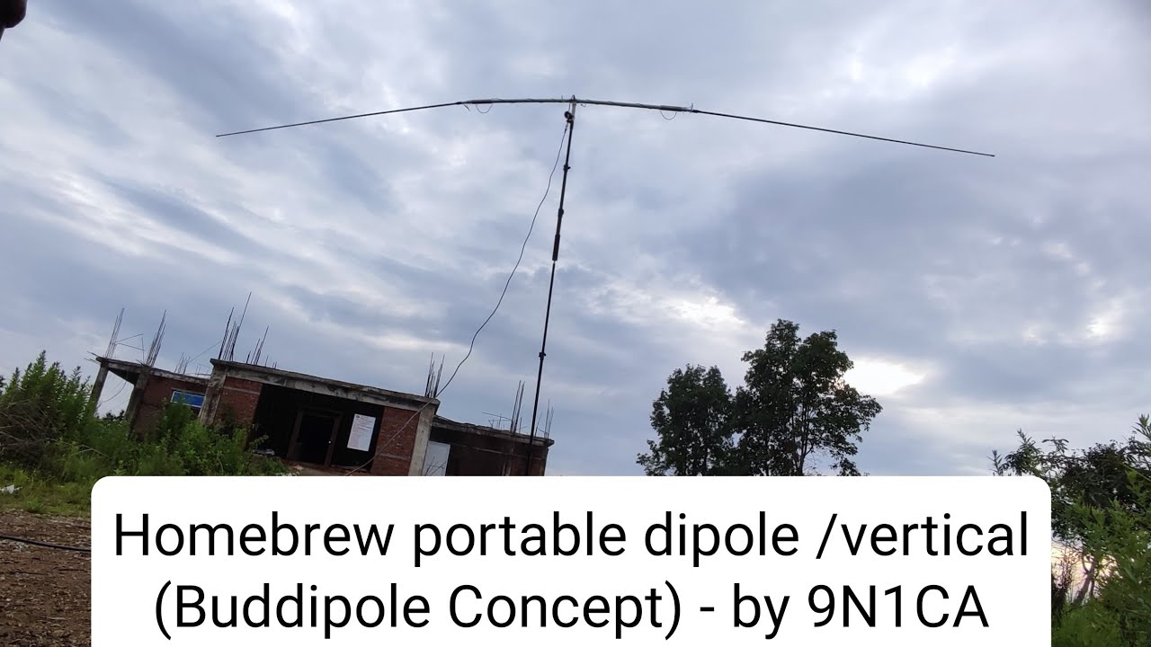 Homebrew portable dipole + vertical (buddipole concept) antenna - 9N1CA ...