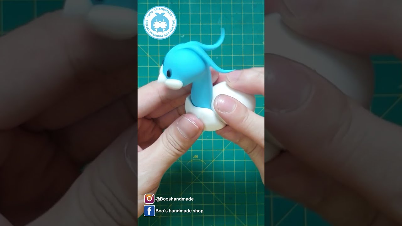 Making Altaria cute Pokemon from clay - #short - YouTube