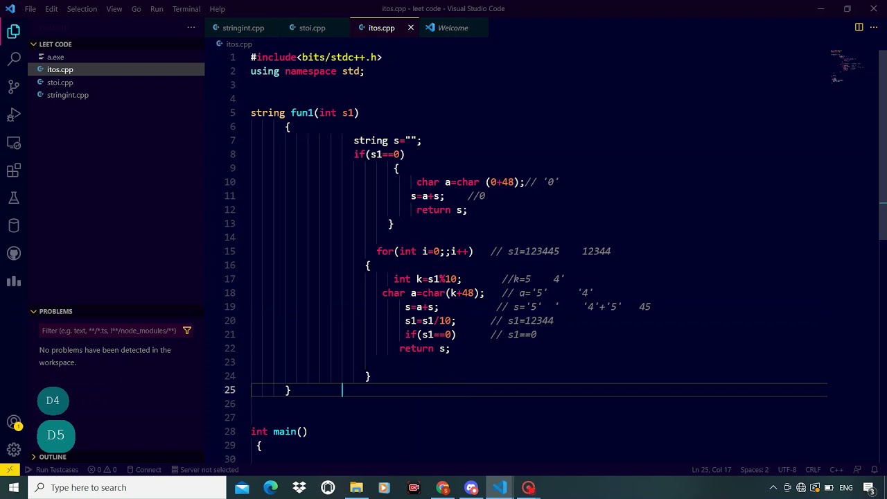 Int To String C How To Convert Integer To String Datatype Youtube 9427