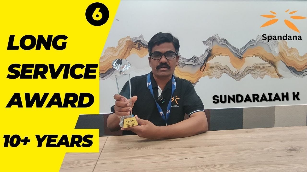 Spandana Long Service Award | 10+ Years with Spandana Sphoorty ...