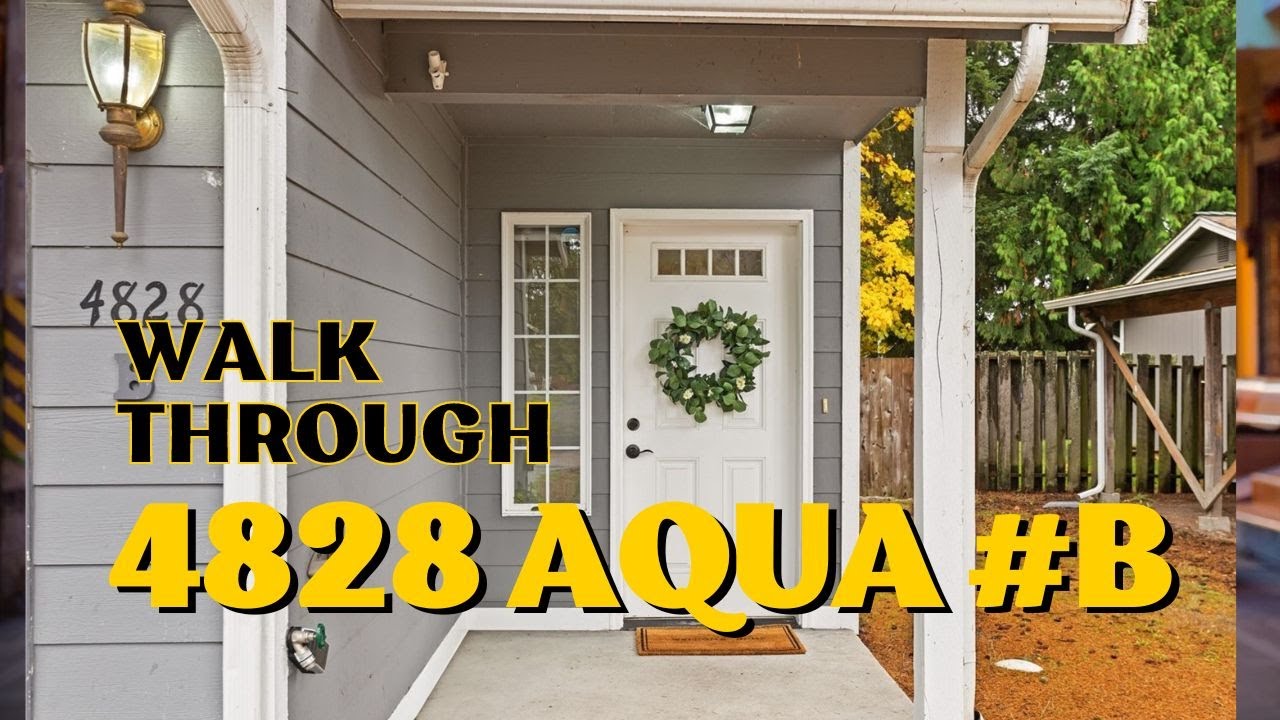 Tour 4828 Aqua Dr SE #b Bonney Lake - YouTube