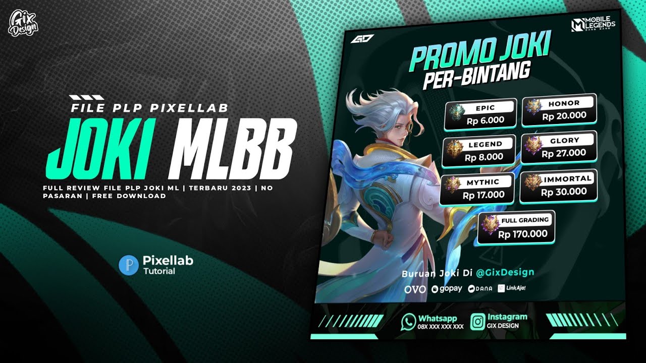 FREE FILE PLP JOKI MOBILE LEGENDS || NO PASARAN! - YouTube