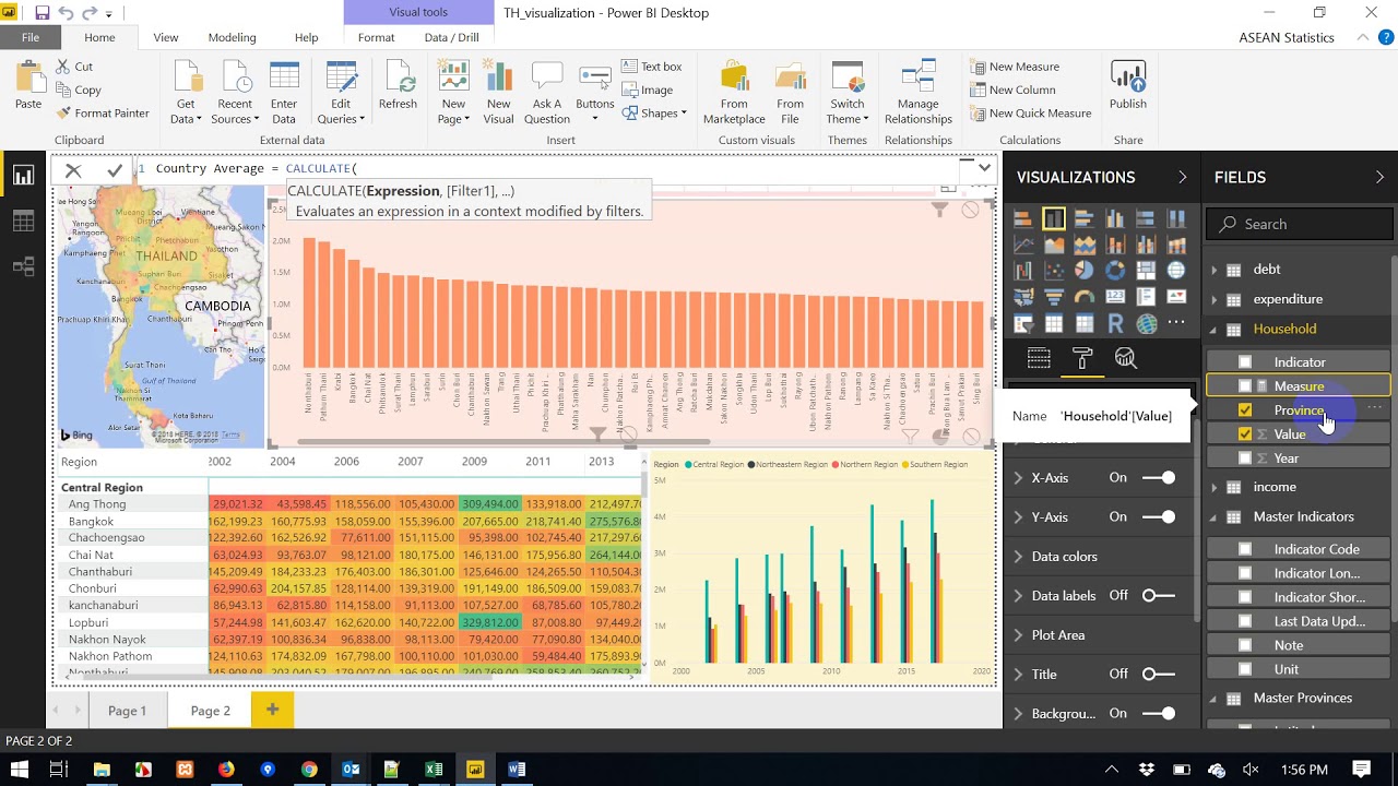 How to Create a New Measure for Average Country in Power BI - YouTube