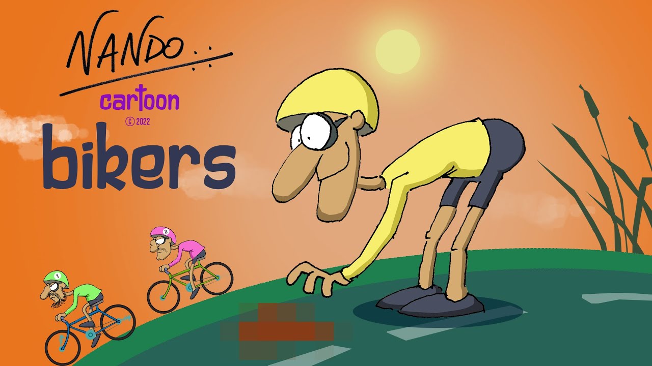 🔴 CARTOON BIKERS | CICLISTAS ANIMACION | Nando Cartoon. - YouTube