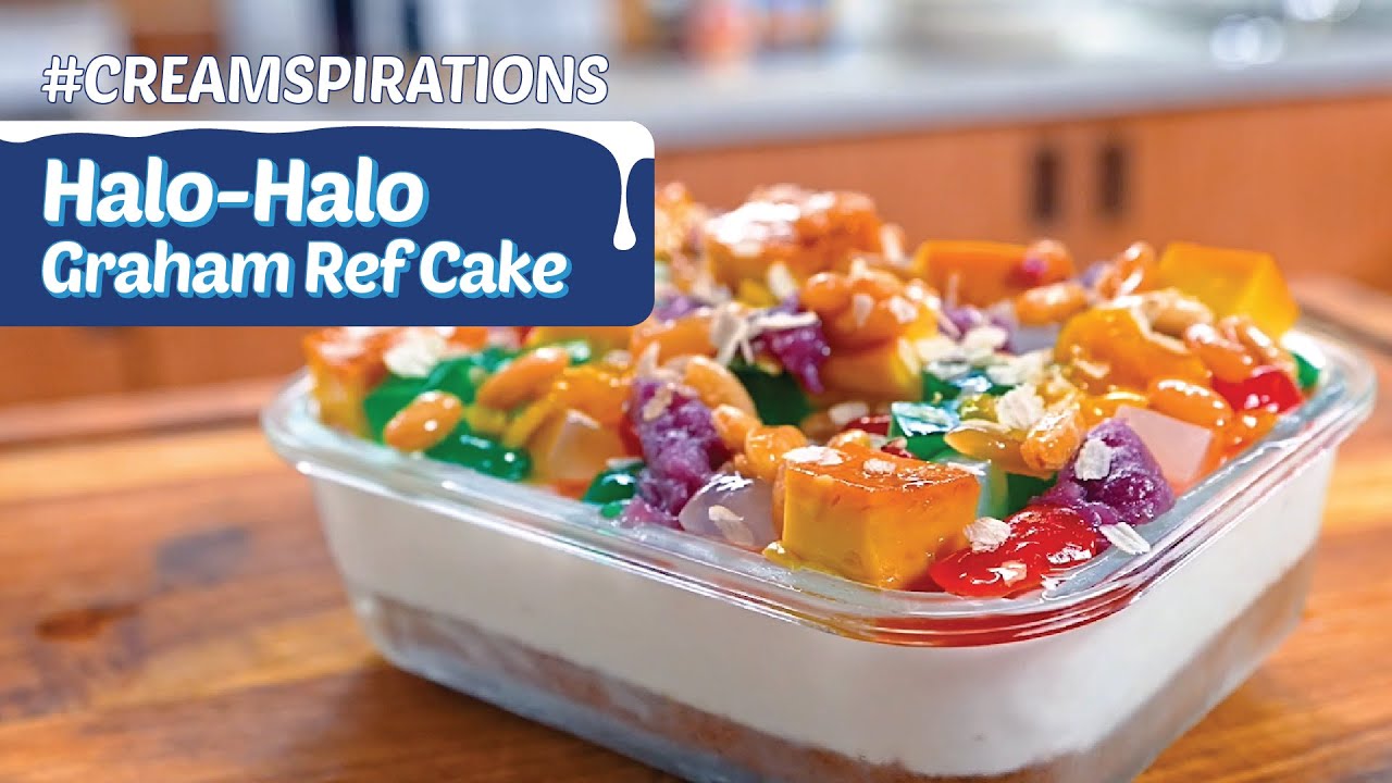Halo Halo Graham Ref Cake - YouTube