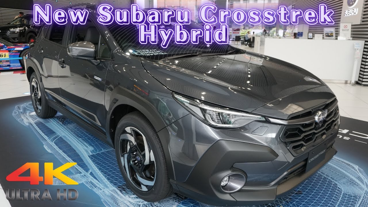 スバル新型クロストレック Premium S:HEV EX 2024年モデル - NEW 2024 SUBARU CROSSTREK Premium S:HEV EX Gray - YouTube
