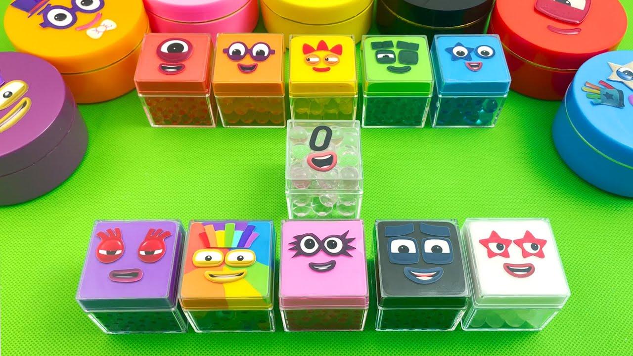 Numberblocks ★ Looking CLAY Coloring with ORBEEZ ★ Most Satisfying CLAY ...