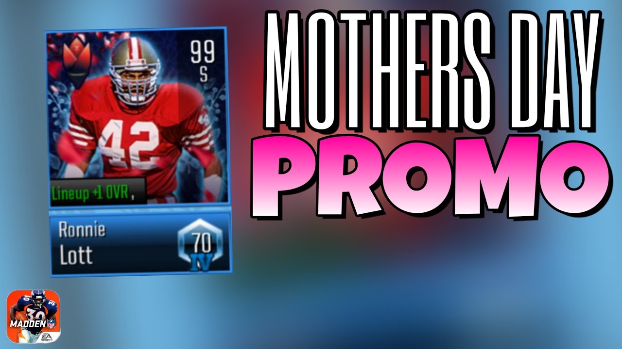 MOTHERS DAY PROMO! HAPPY MOTHERS DAY! MADDEN MOBILE 19 OVERDRIVE! - YouTube