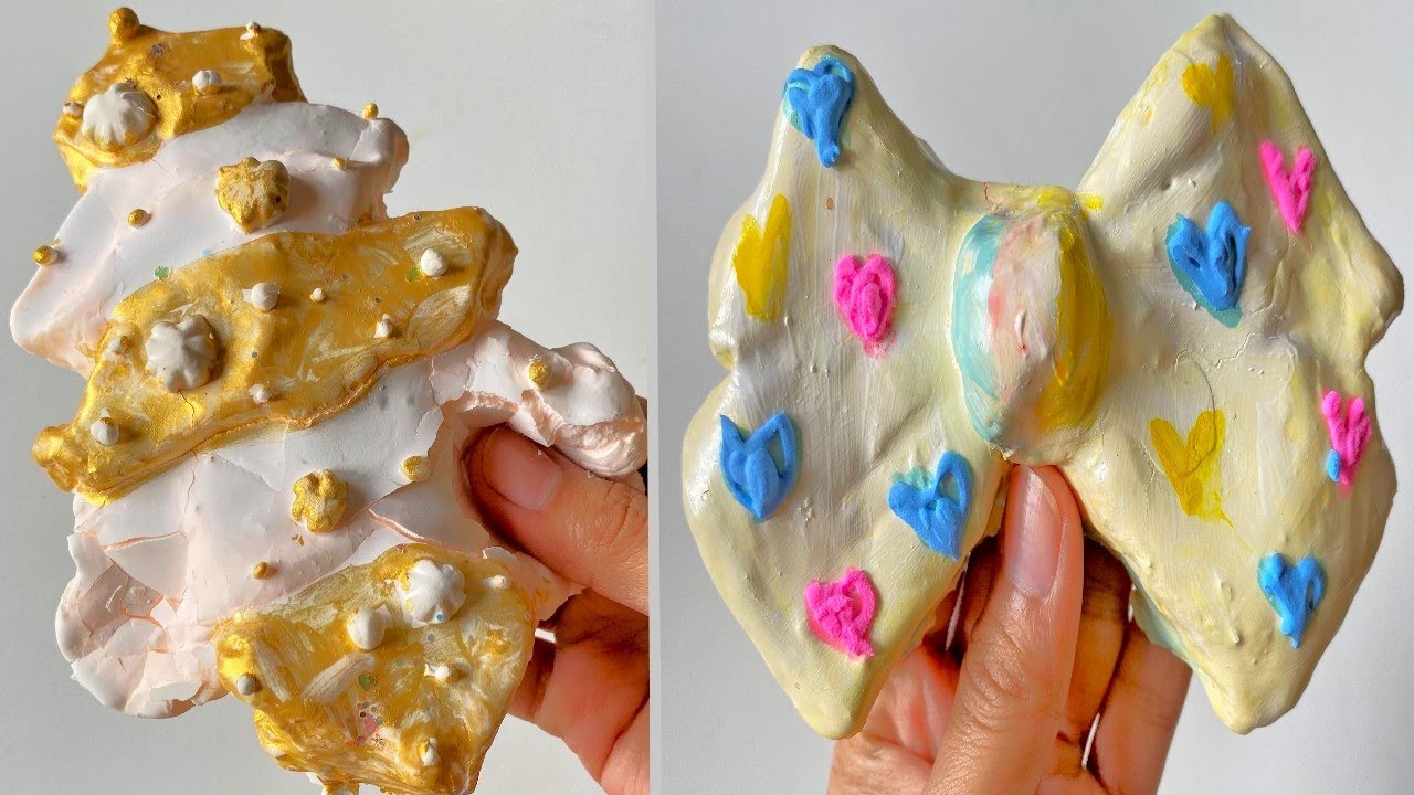 .Plaster Clay Cracking & Slime ASMR Video #968 - YouTube