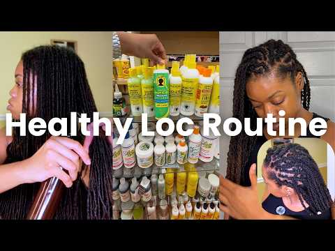 A Day in My Locs | Wash Day, Hot Oil Treatment + New Loc Style