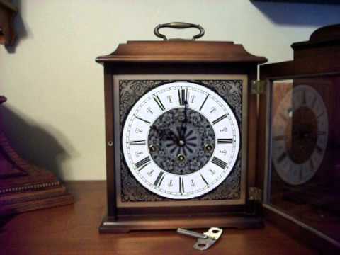 Haid Westminster Chime Mantel Bracket Clock - YouTube