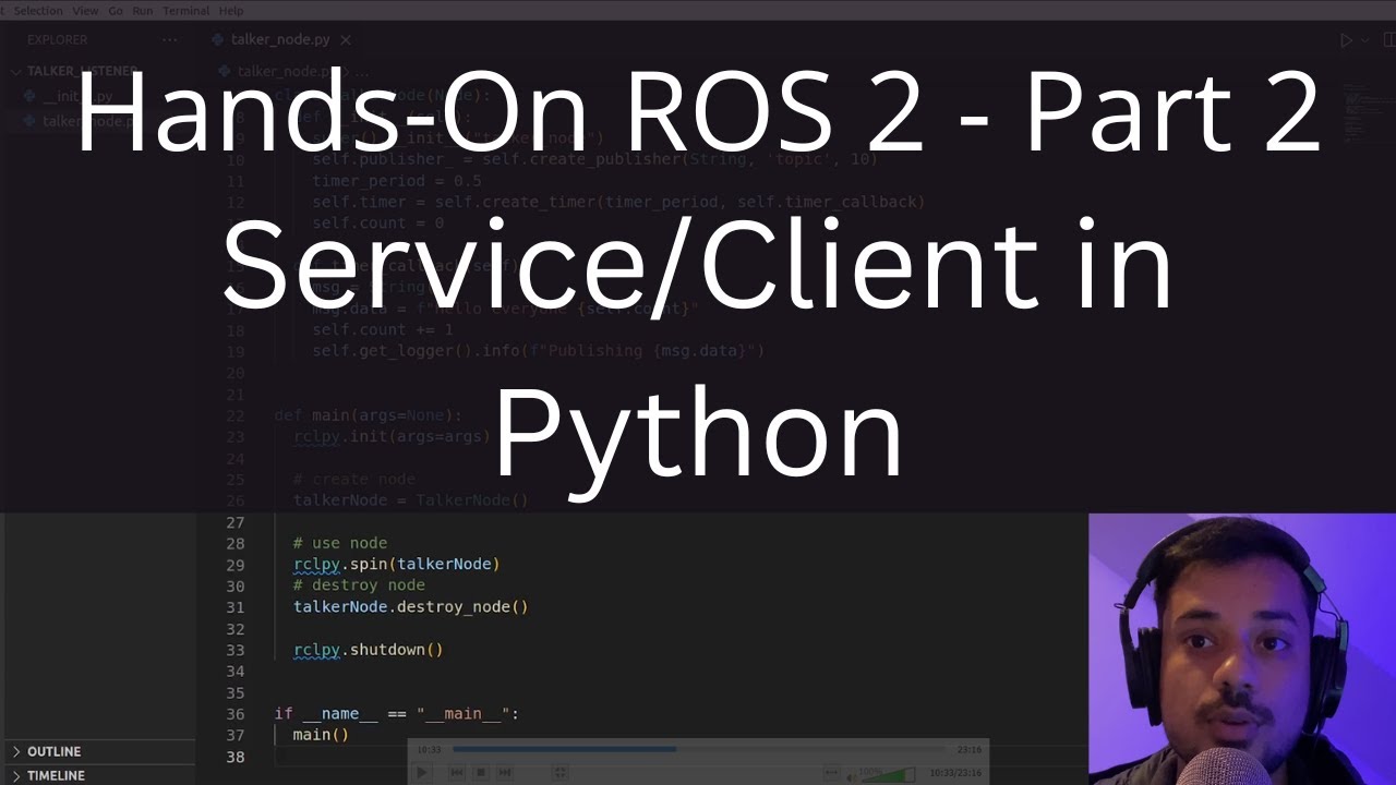 Hands On Ros2 Part 2 Serviceclient Youtube
