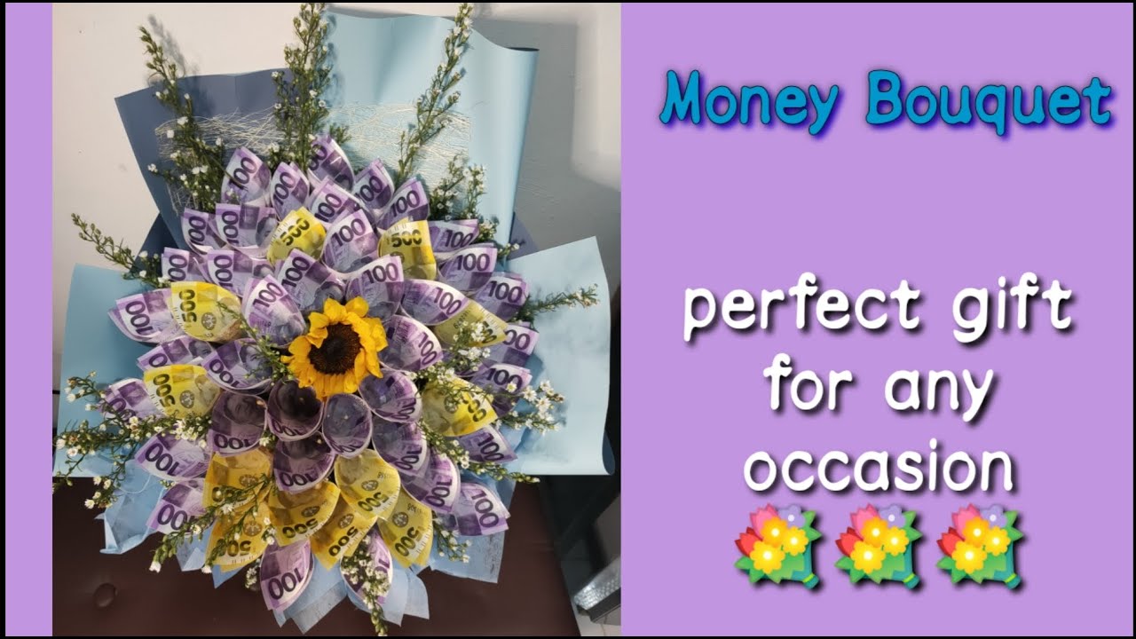 How to make DIY Money Bouquet | Money Bouquet tutorial | perfect gift ...