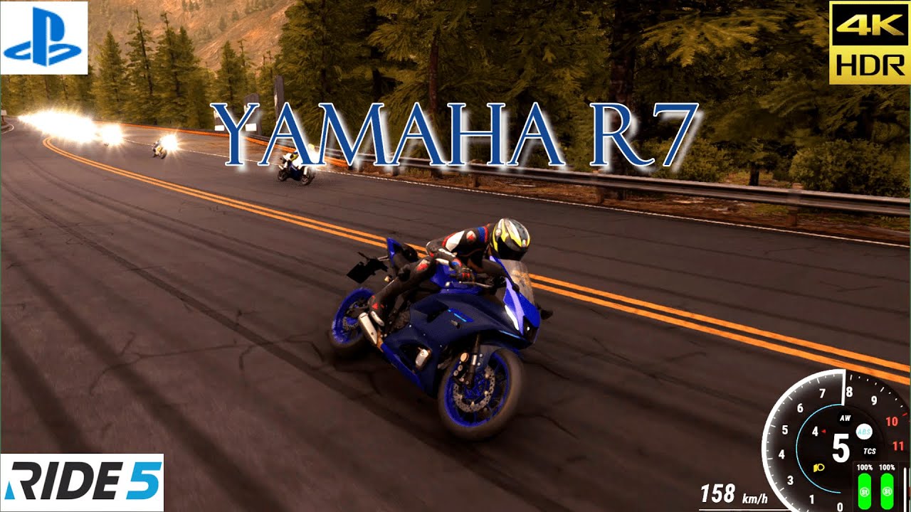 (PS5) 4K 60FPS [RIDE 5] | Yamaha R7 🔥 - YouTube