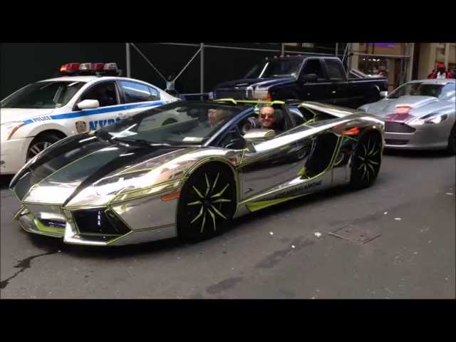 Chrome Lamborghini Aventador