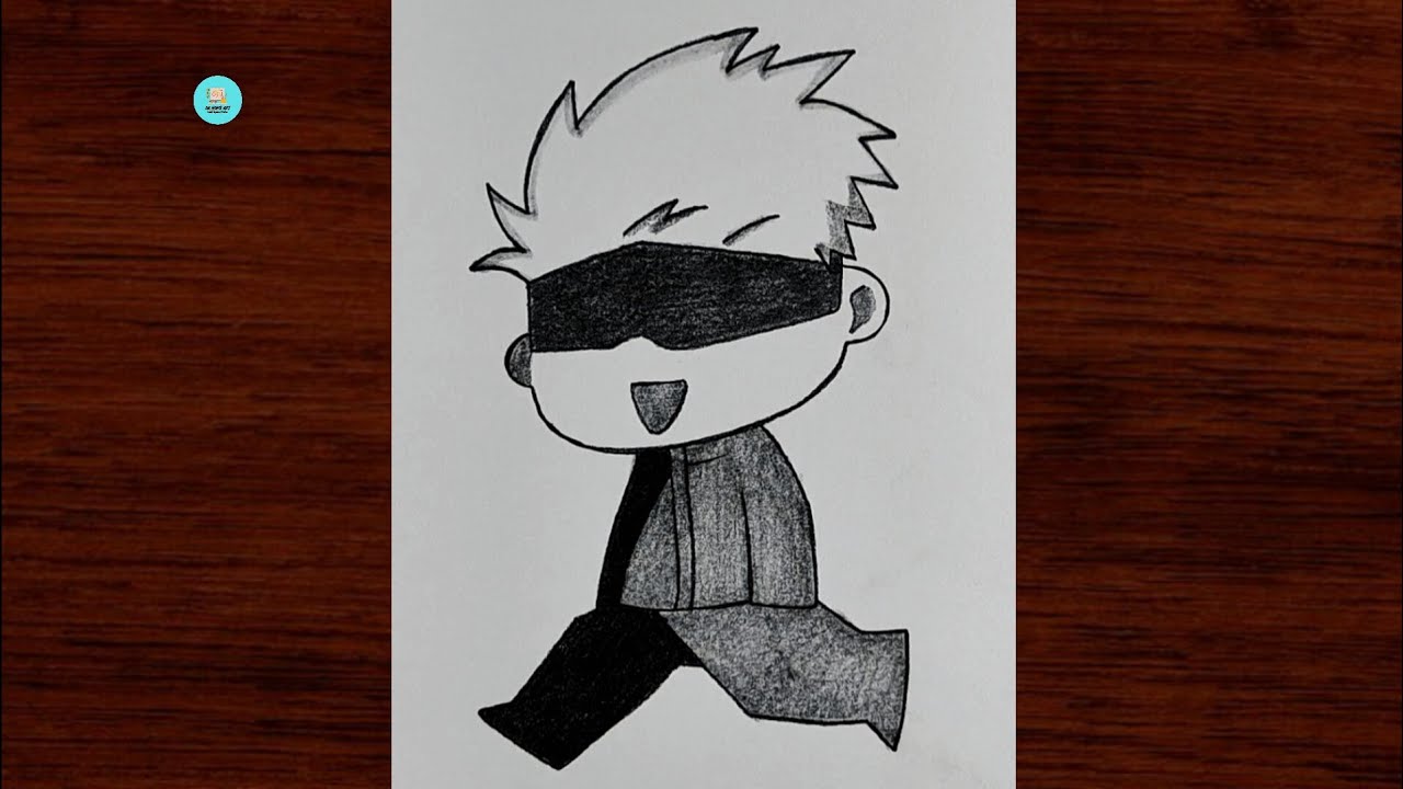 Draw easy Gojo Satoru chibi style||anime step by step||easy anime ...